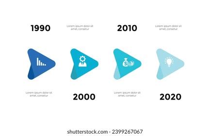 Timeline Infographics Template Workflow Process Diagram Stock Vector Royalty Free