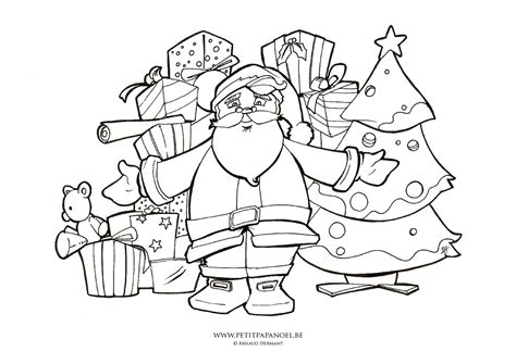 Papa Noel Pour Coloriage Coloriage De No L Danieguto