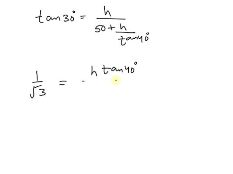 SOLVED An Observer Wishes To Determine The Height Of Tower He Takes