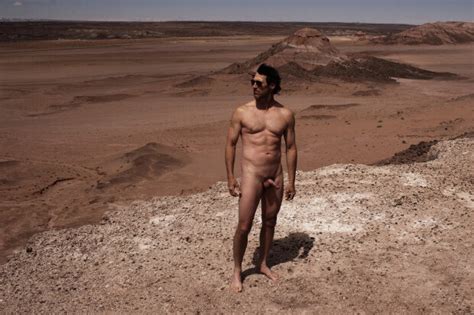 Nude Male In Desert With Semi Erect Cock Beauknerr