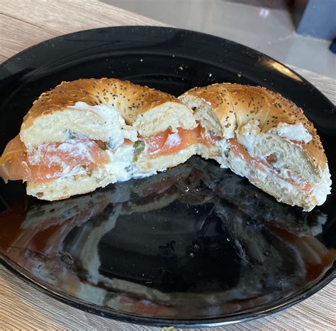 Smoked Salmon Capers And Whipped Cc On Toasted Everything Reatsandwiches