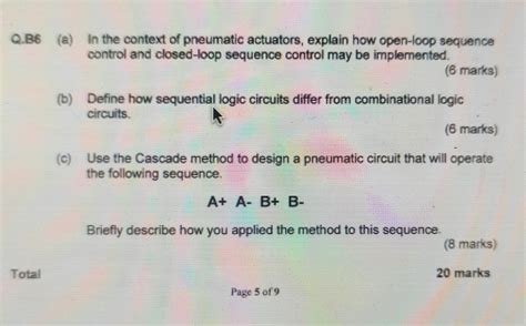 Solved Q B A In The Context Of Pneumatic Actuators Chegg
