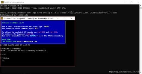 汇编入门——寄存器，段，debug指令和简单的dosbox操作 Csdn博客