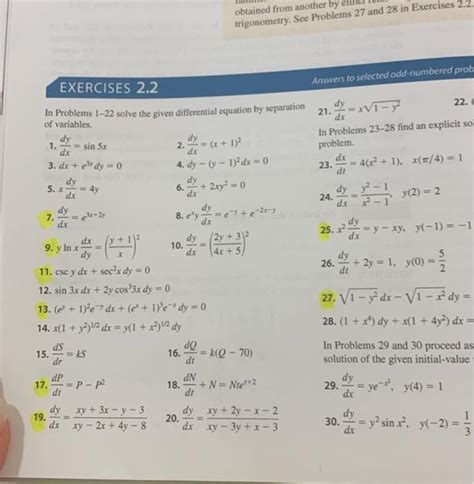 solved obtained from another by elthe 27 and 28 in exercises