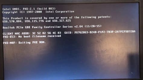How To Fix PXE E No Boot Filename Received Error YouTube
