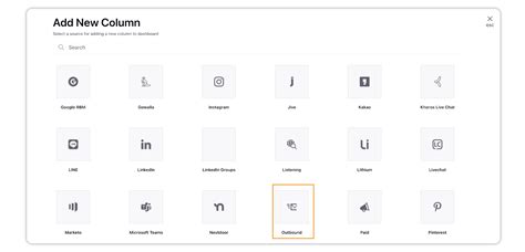 Create A Outbound Column Sprinklr Help Center