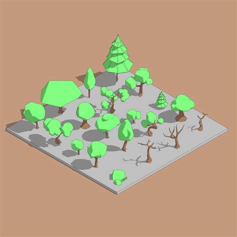 Low Poly Tree Low Poly Tree By Sawonahmed 3docean