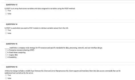 Solved POST Is An Array That Stores Variables And Data Chegg Com