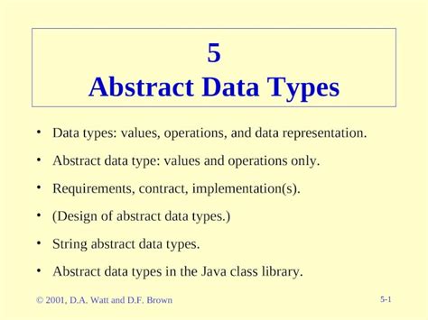 Ppt 5 1 Data Types Values Operations And Data Representation