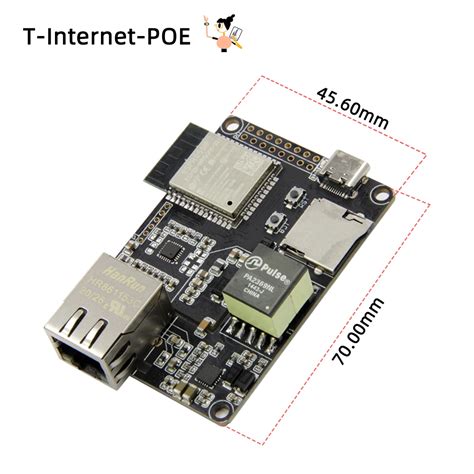 Lilygo Ttgo T Internet Poe Esp32 Ethernet Adapter Lan8720a Development Board Downloader