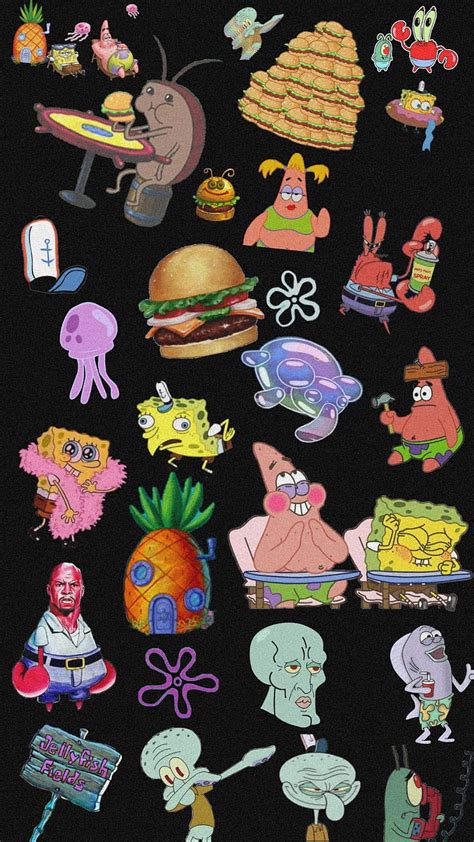 Spongebob Funny Faces Wallpaper