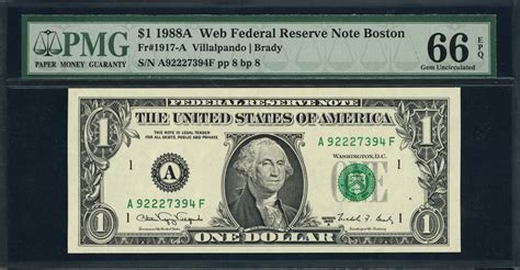 Fr 1917 A Af Block 1988a 1 Boston Federal Reserve Experimental Web