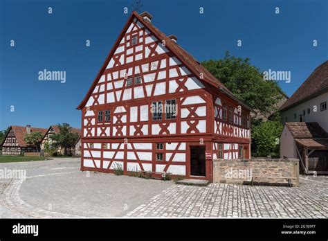 Historical Half Timbered House Franconian Open Air Museum Bad