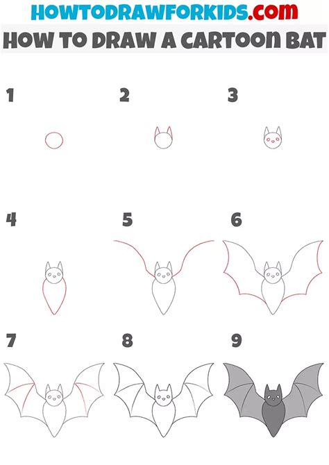 How To Draw A Cartoon Bat Artofit