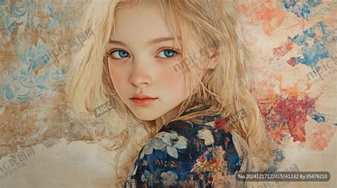 ai创作图怡然自得的小女孩壁纸 小女孩墙纸 唯美女孩壁纸 绚丽欧美 童画美女 手绘女孩壁纸 唯美浪漫小女孩 唯美小女孩 小女孩壁画 唯美女孩