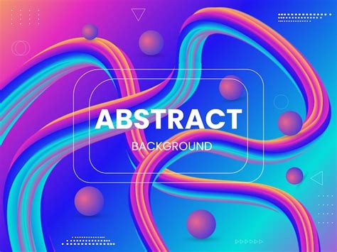 Premium Vector Modern Abstract Background Shape Organic Fluid Colorful
