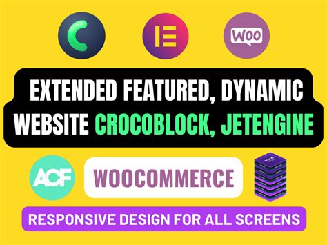 An Extended Featured Custom Website Build With Crocoblock Jetengine Or