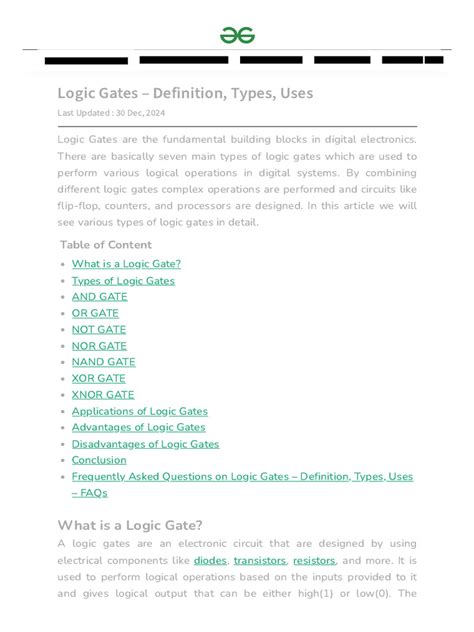 logic gates and universal gates pdf logic gate digital electronics