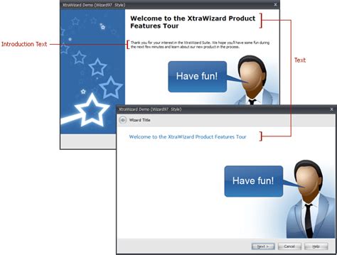 WelcomeWizardPage IntroductionText Property WinForms Controls DevExpress Documentation