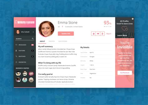 Profile Page Design Ideas Design Talk