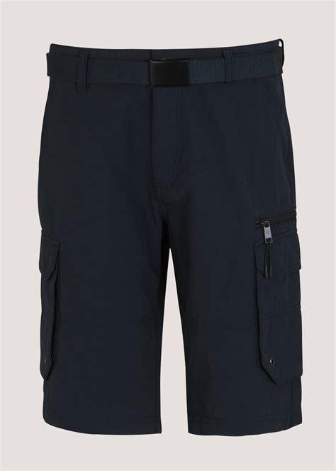 Lincoln Navy Belted Cargo Shorts Matalan