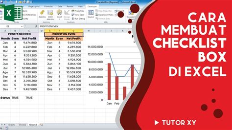 Membuat Checklist Box Di Excel Tutorial Excel Youtube