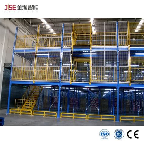 Warehouse Storage High Density Rack Supported Mezzanine System Pallet Racking Steel Platform