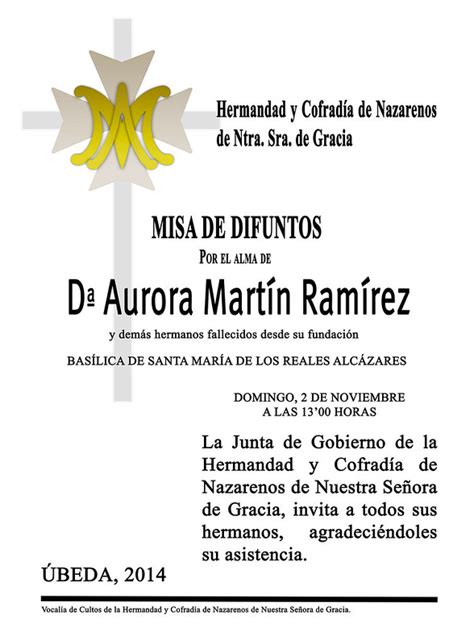 Esquelas Misas De Difuntos Imagui