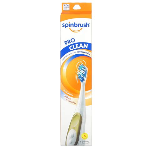 Spinbrush Pro Clean Powered Toothbrush Soft Bristles 1 Toothbrush