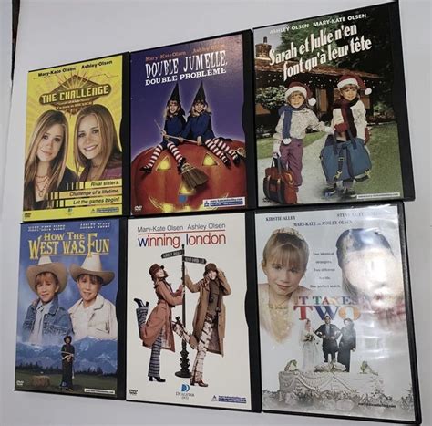 Lot Of 6 Mary Kate And Ashley Olsen Dvds Mostly Snap Cases Oop West