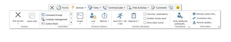 Remote Session Toolbar On Windows