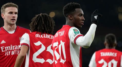 Nketiah Treble Patino Debut Goal As Arsenal Advances In Cup