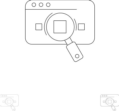 Research Analytic Analytics Data Information Search Web Bold And Thin