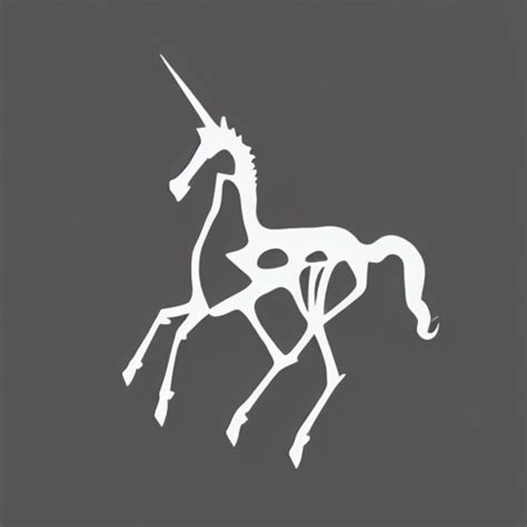 Unicorn Skeleton Silhouette · Creative Fabrica
