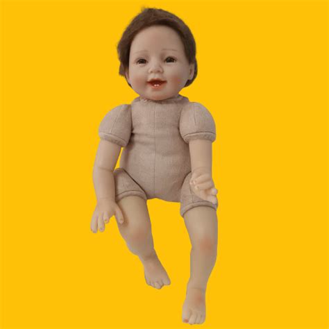 Reborn Vinyl Nude Doll Pvn449 3D Smiley Ballet Flats 55Cm 22 Inch NPK