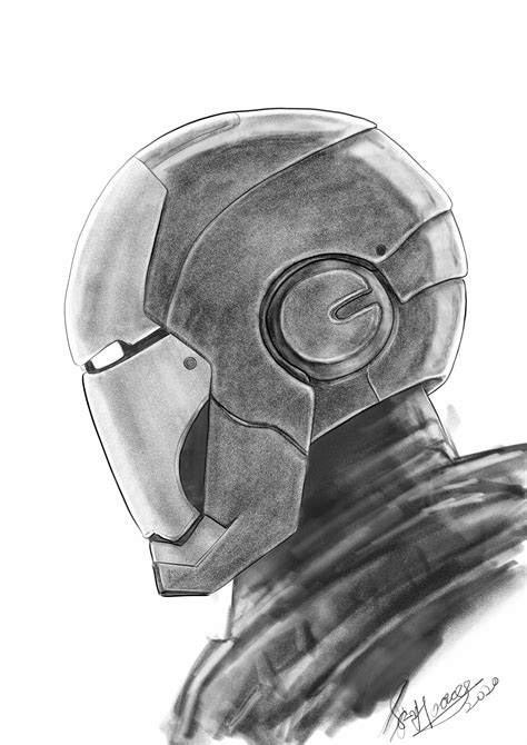 Cool Iron Man Drawings In Pencil