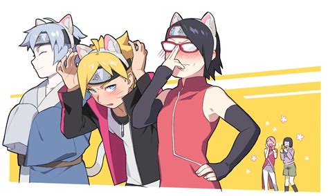 Haruno Sakura Hyuuga Hinata Uchiha Sarada Uzumaki Boruto And Mitsuki Naruto And 2 More