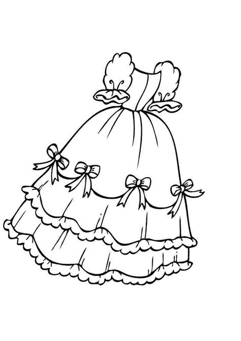 Раскраски раскраски для девочек раскраска платье принцессы Бесплатные