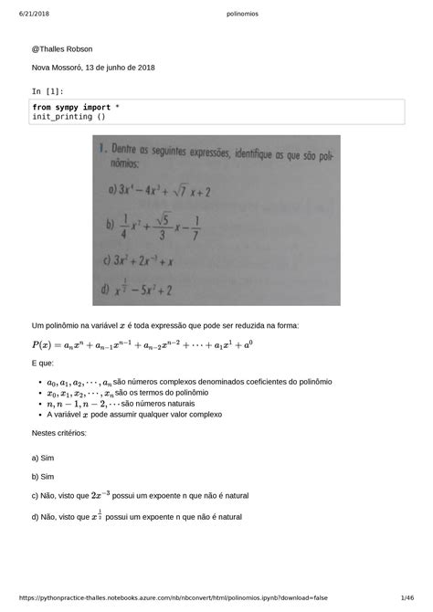 Polinomios Pdf DocDroid