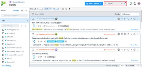 Understanding The Content Library Keyword Search Home