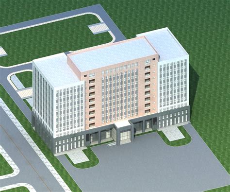 现代高层办公楼3dmax 模型下载 光辉城市