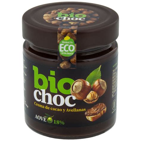 Avellanas Crema de cacao con aove biochoc 200 g BioBética