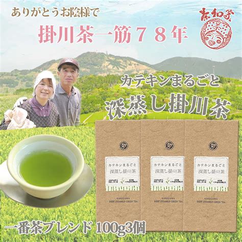 茶和家木村園 茶和家木村園 カテキンまるごと深蒸し掛川茶 100g × 3袋 緑茶、煎茶 最安値・価格比較 Yahooショッピング