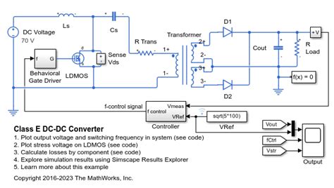 Class E Dc Dc Converter Matlab And Simulink