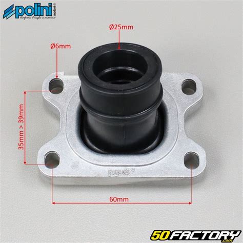 Pipe d admission AM6 Minarelli Derbi Polini orientable Ø25mm