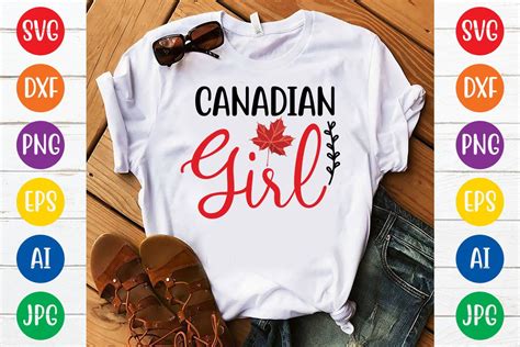 Canadian Girl Svg Design Graphic By Digitalart · Creative Fabrica