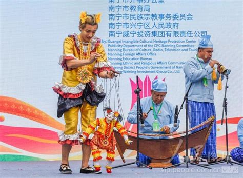 广西第二届中国东盟南宁非物质文化遗产周开幕 人民图片网