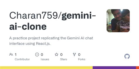 github charan759 gemini ai clone a practice project replicating the