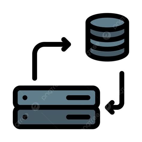 Database Server Vector Art Png Server Database Sync Syncronize Arrows Link Database Sync Png