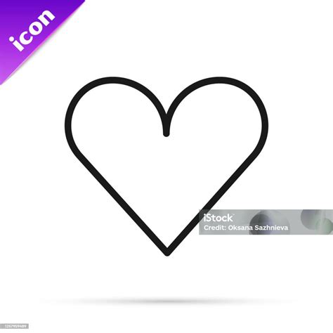 흰색 배경에 격리 된 검은 줄 심장 아이콘 로맨틱 한 기호 연결 가입 열정과 결혼식 발렌타인 데이 기호 벡터 개념에 대한 스톡 벡터 아트 및 기타 이미지 Istock